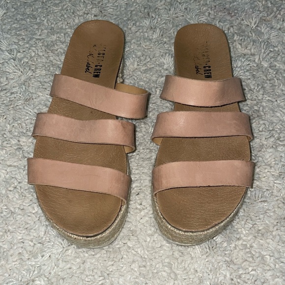 Shoes | Tan Platform Sandals | Poshmark